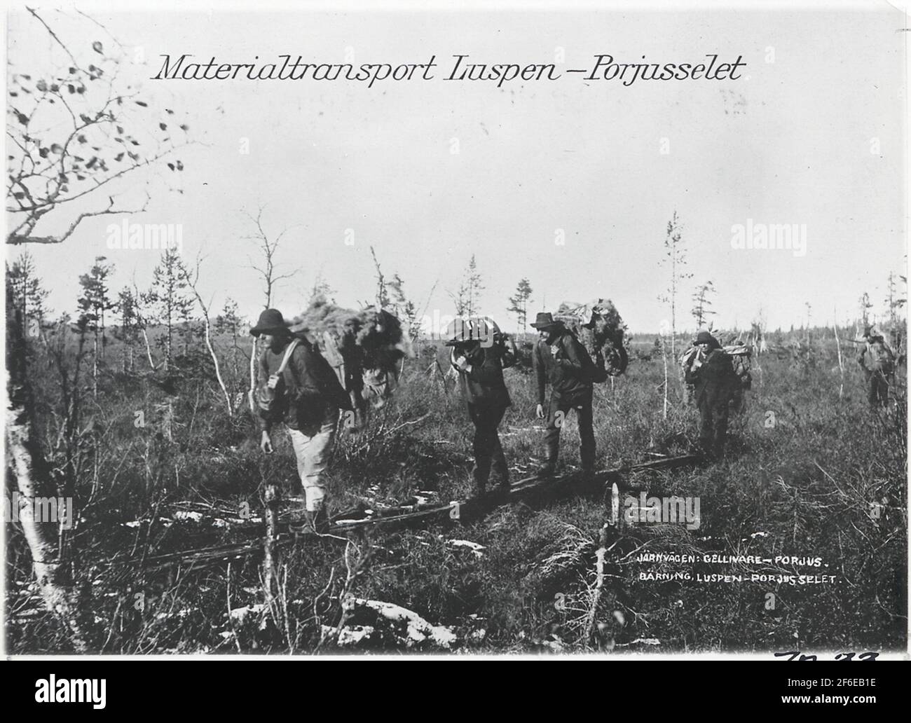 Material transport luspensor part. Railway Gällivare-Porjus Stock Photo ...