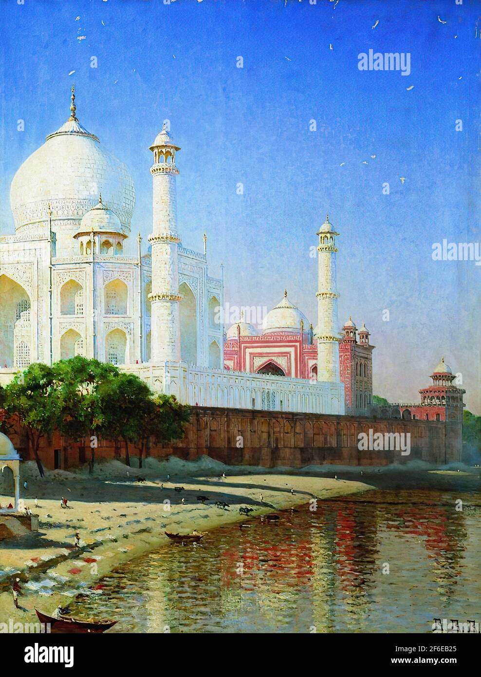 Vasily Vereshchagin - Taj Mahal Mausoleum 1876 Stock Photo - Alamy