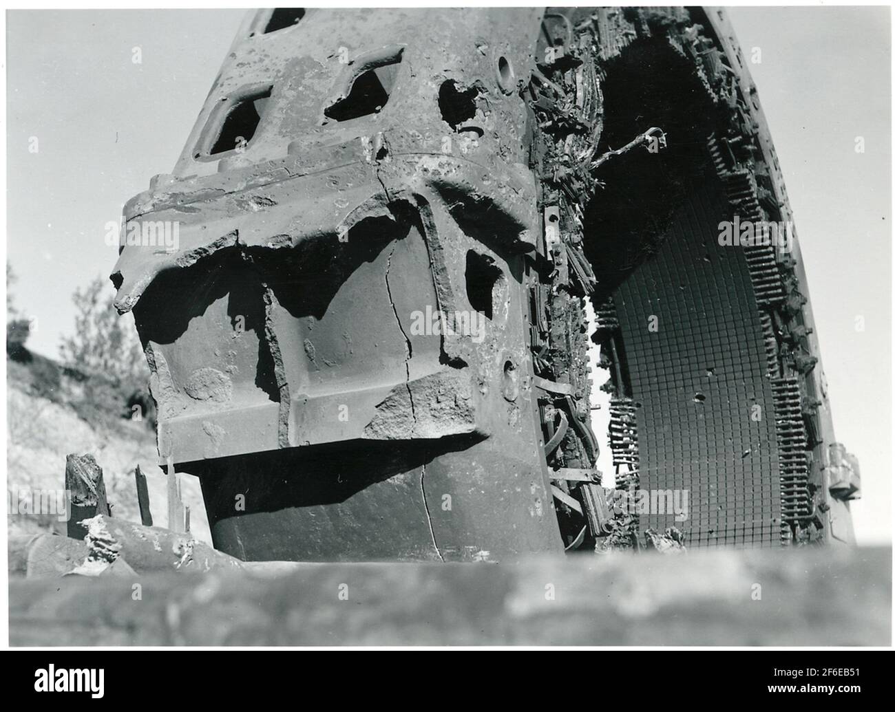 Damage after blasting Stock Photo - Alamy