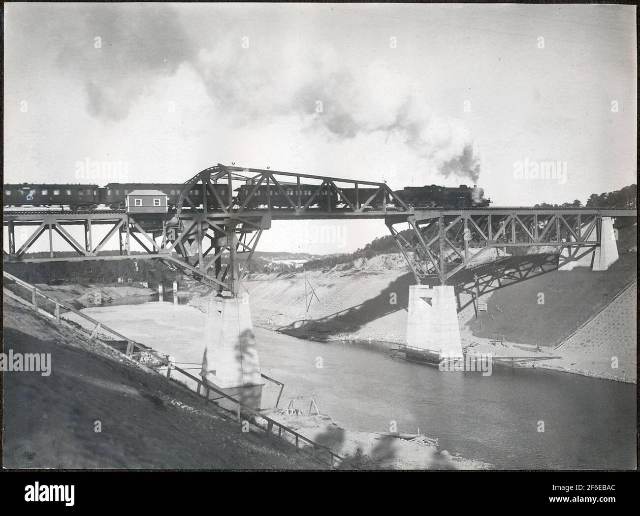Flip bridge over Södertälje canal Stock Photo - Alamy