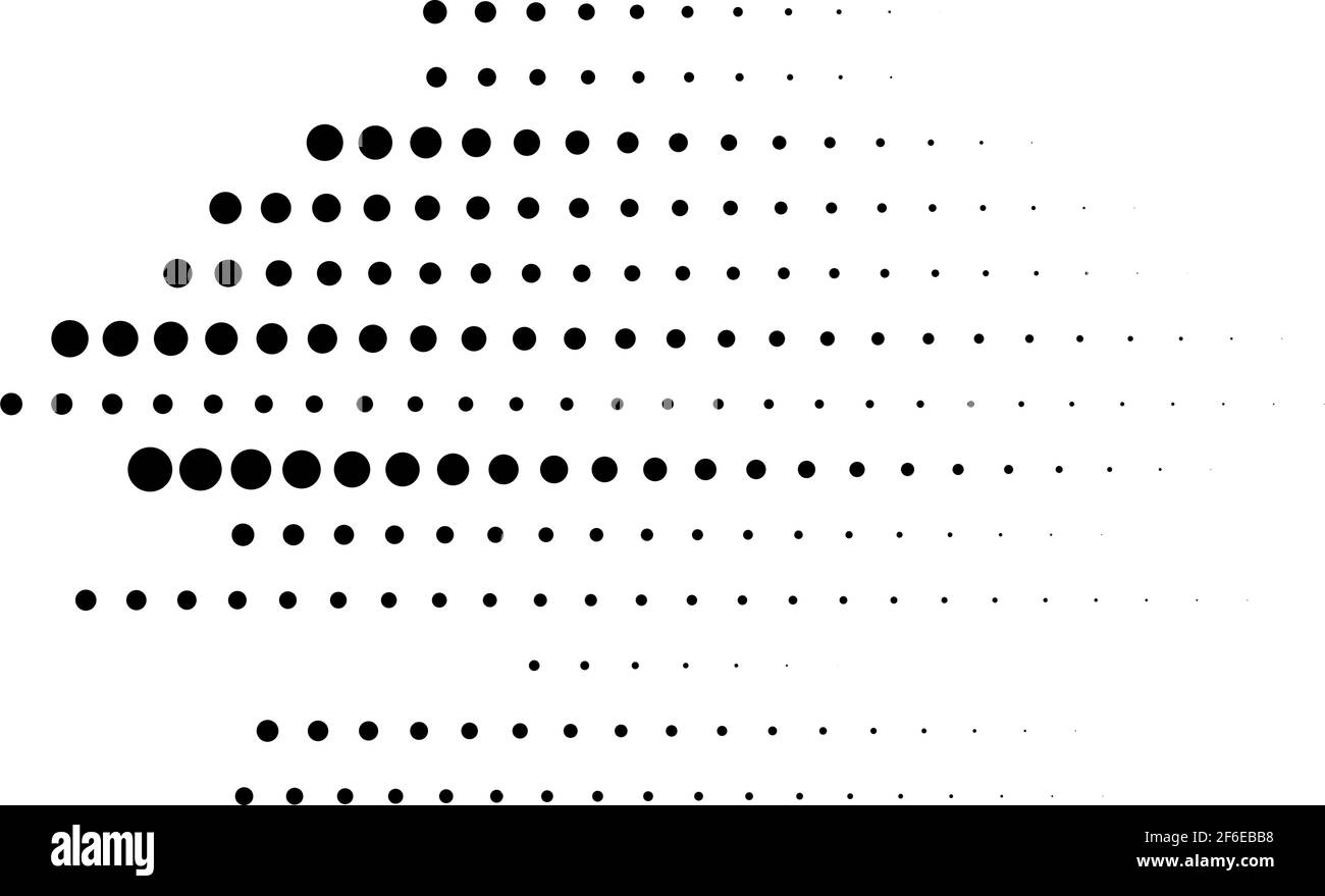 Dot, circles, dotted lines abstract design element. Stipple, stippling ...