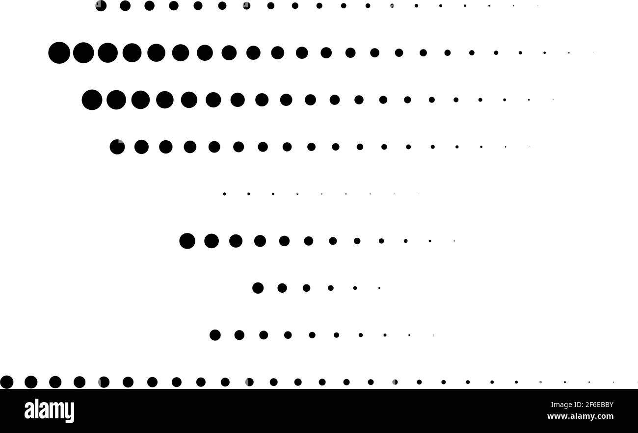 Dot, circles, dotted lines abstract design element. Stipple, stippling ...