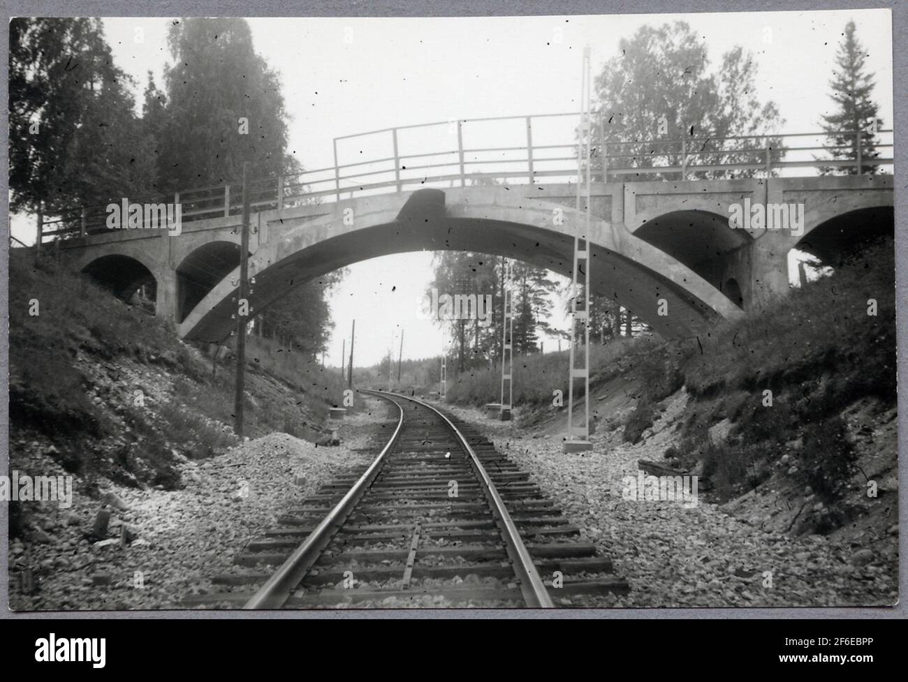 Road bridge on the line between Söderhamn and Sundsvall C. The contact ...