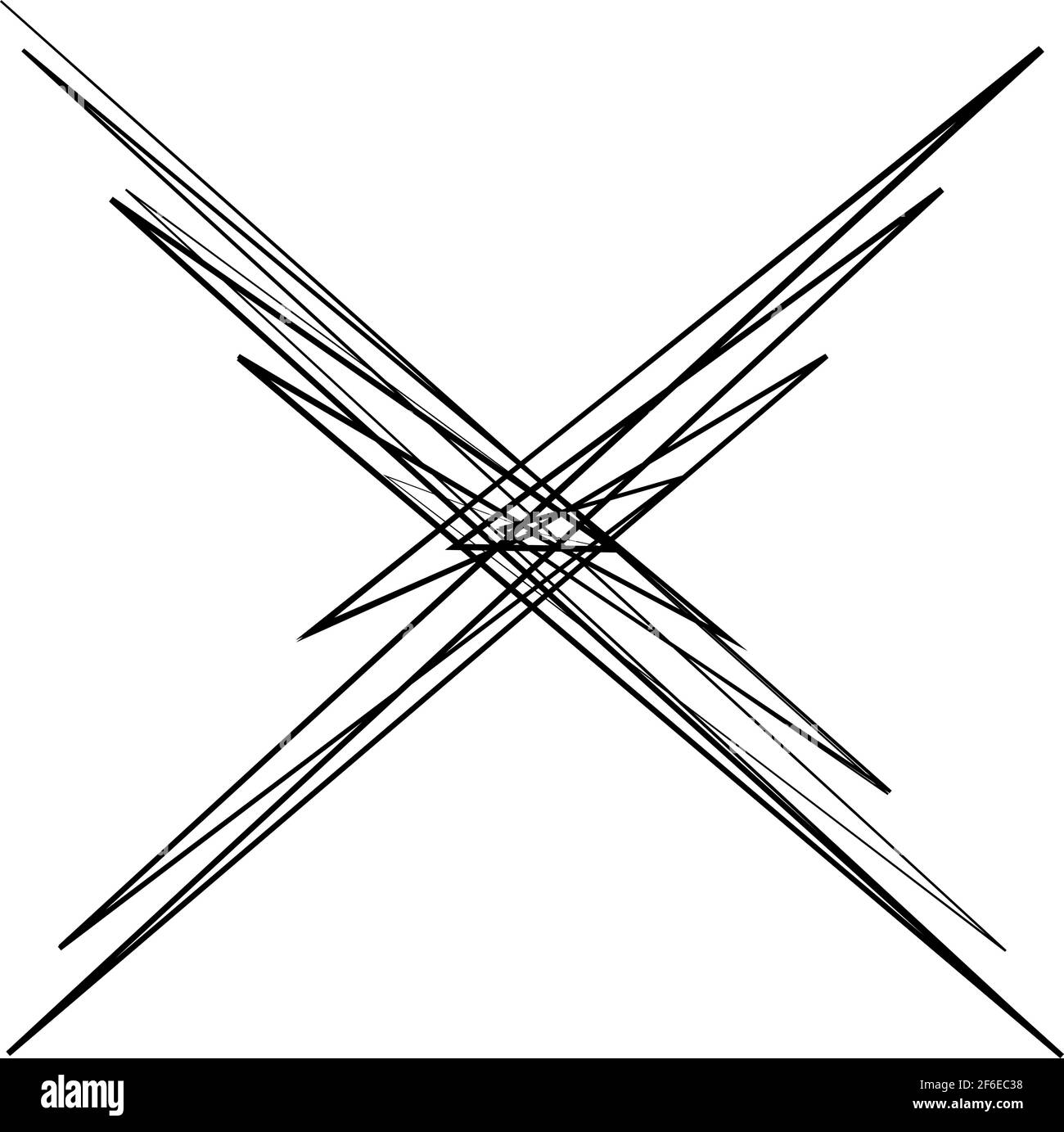 Abstract edgy, geometric line art. Angular random, chaotic lines. Spiky ... Abstract edgy, geometric line art. Angular random, chaotic lines. Spiky ...