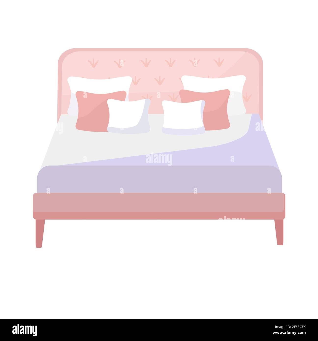 Bed furniture cartoon illustration hi-res stock photography and images ...