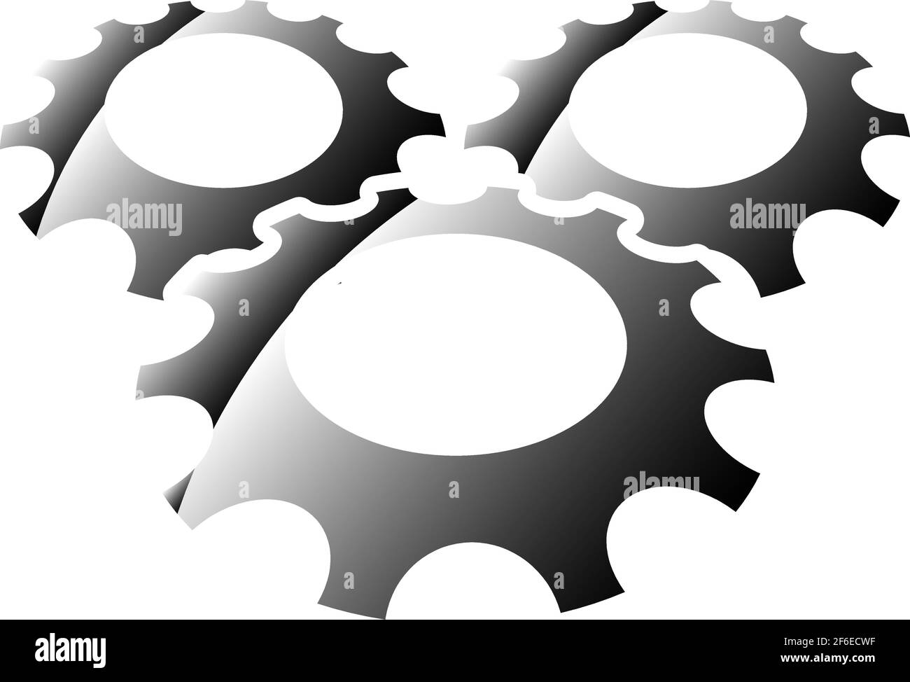 Gear, gearwheel, cogwheel icon, symbol, logo for repair, maintenance ...