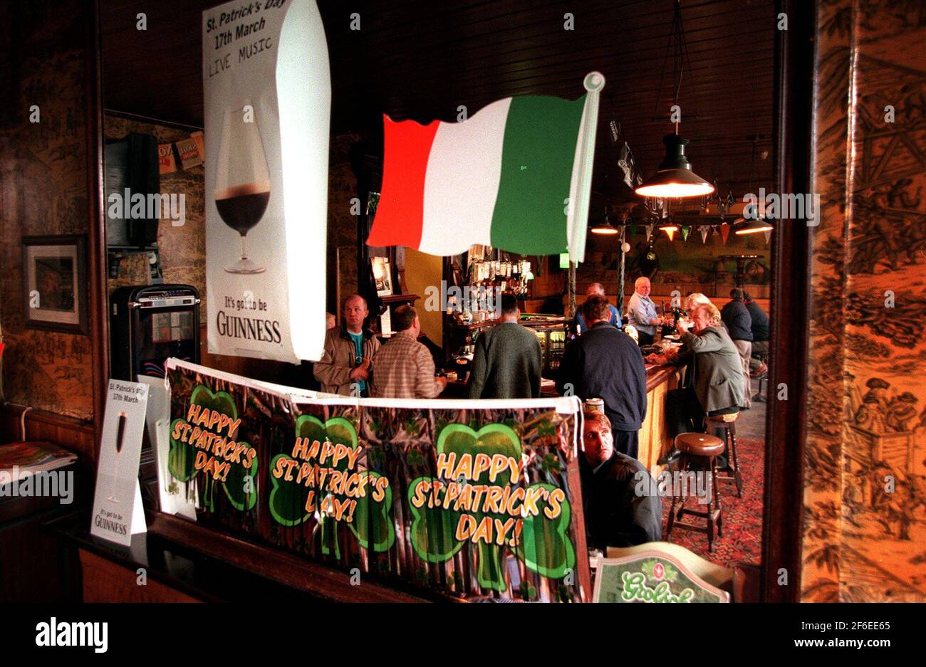 Locals at Ye Old Bell pub on Kilburn High Road the centre of London's ...