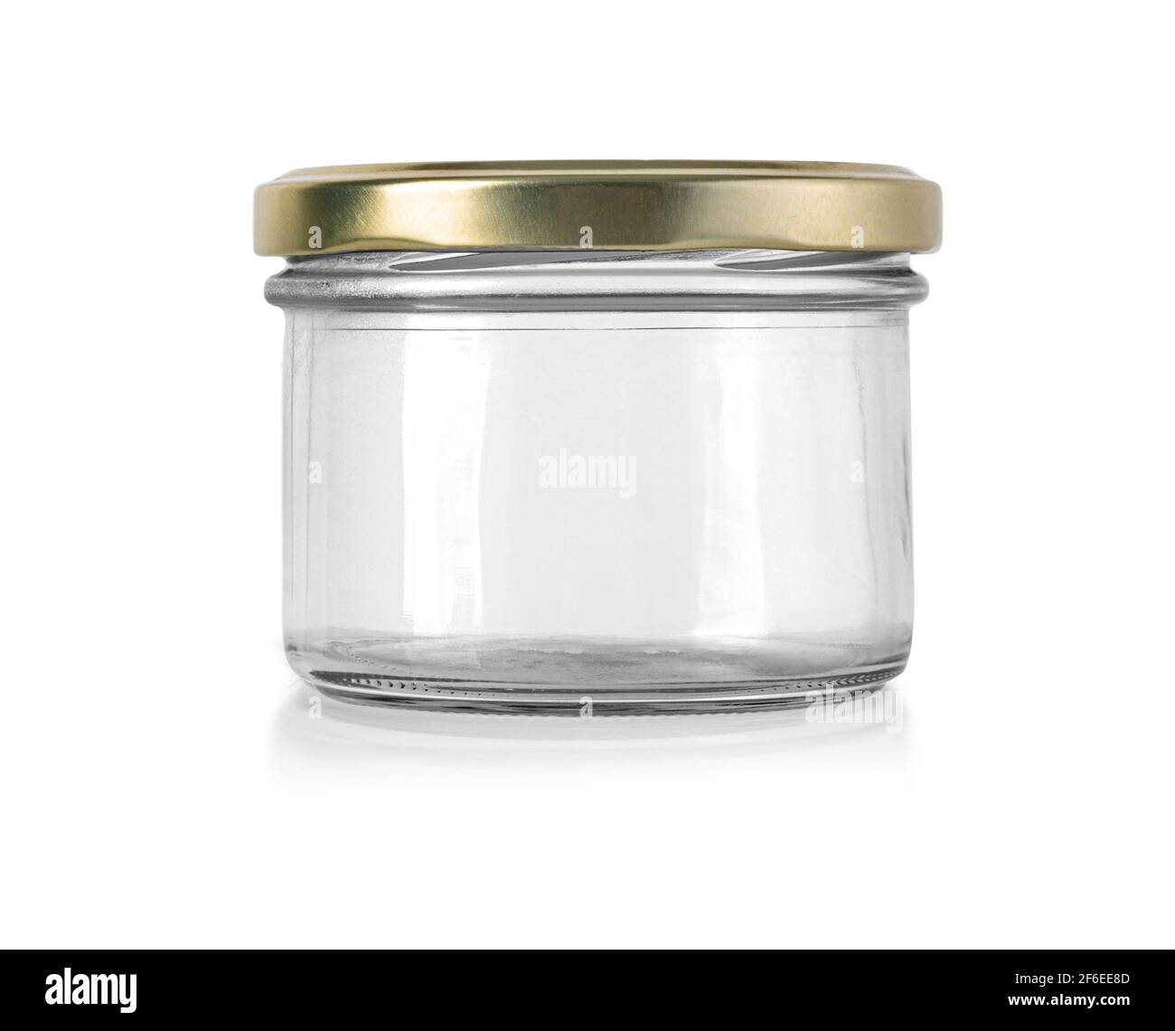 empty glass jar isolated on white with clipping path Stock Photo - Alamy