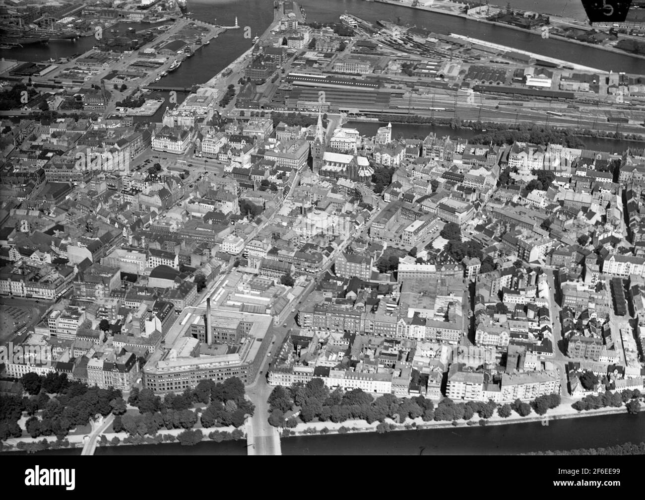 Aerial view of station Stock Photo - Alamy