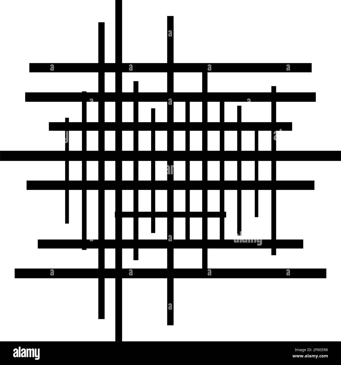 Abstract Grid Mesh Lattice Grating Geometric Element — Stock Vector