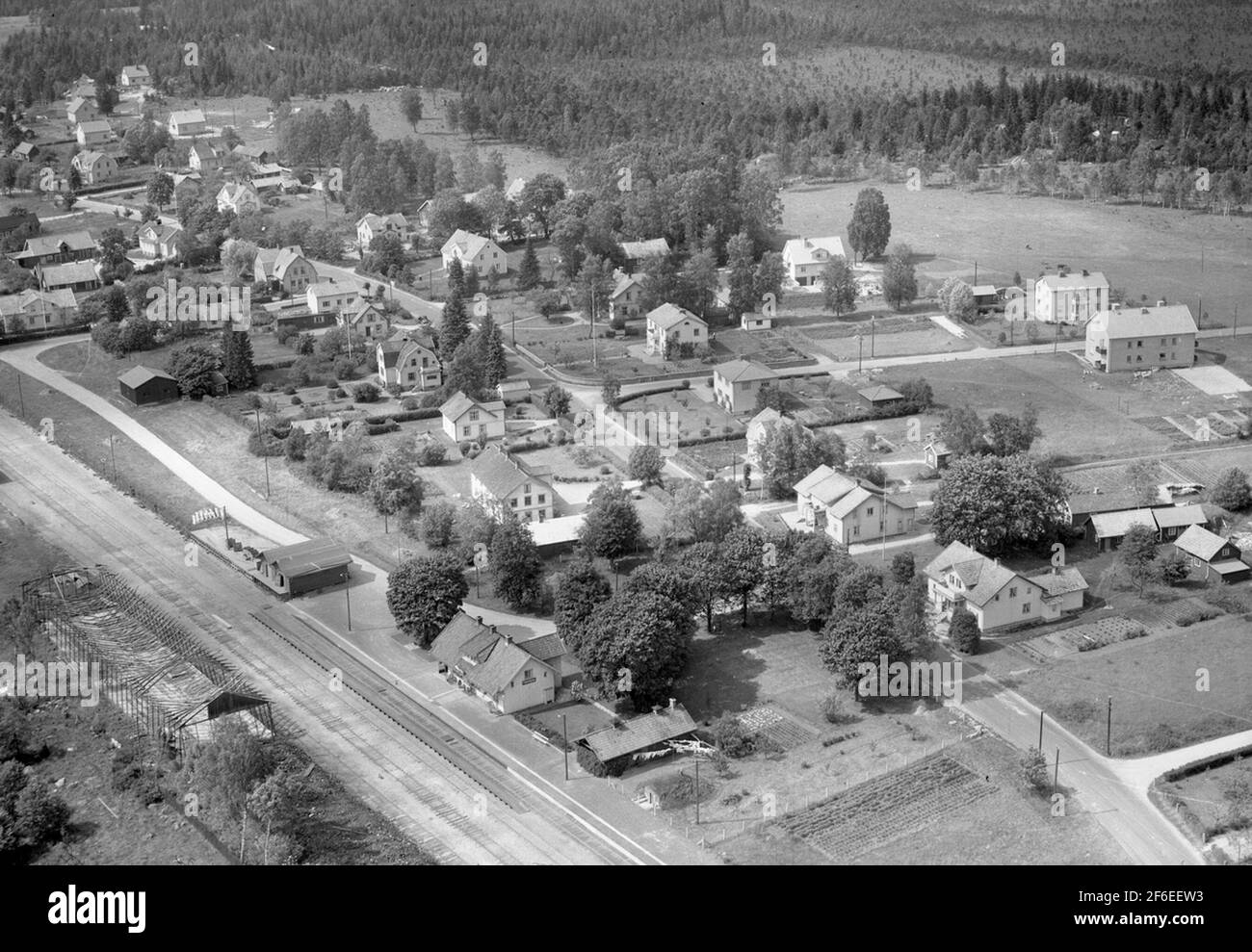 Aerial view of station Stock Photo - Alamy