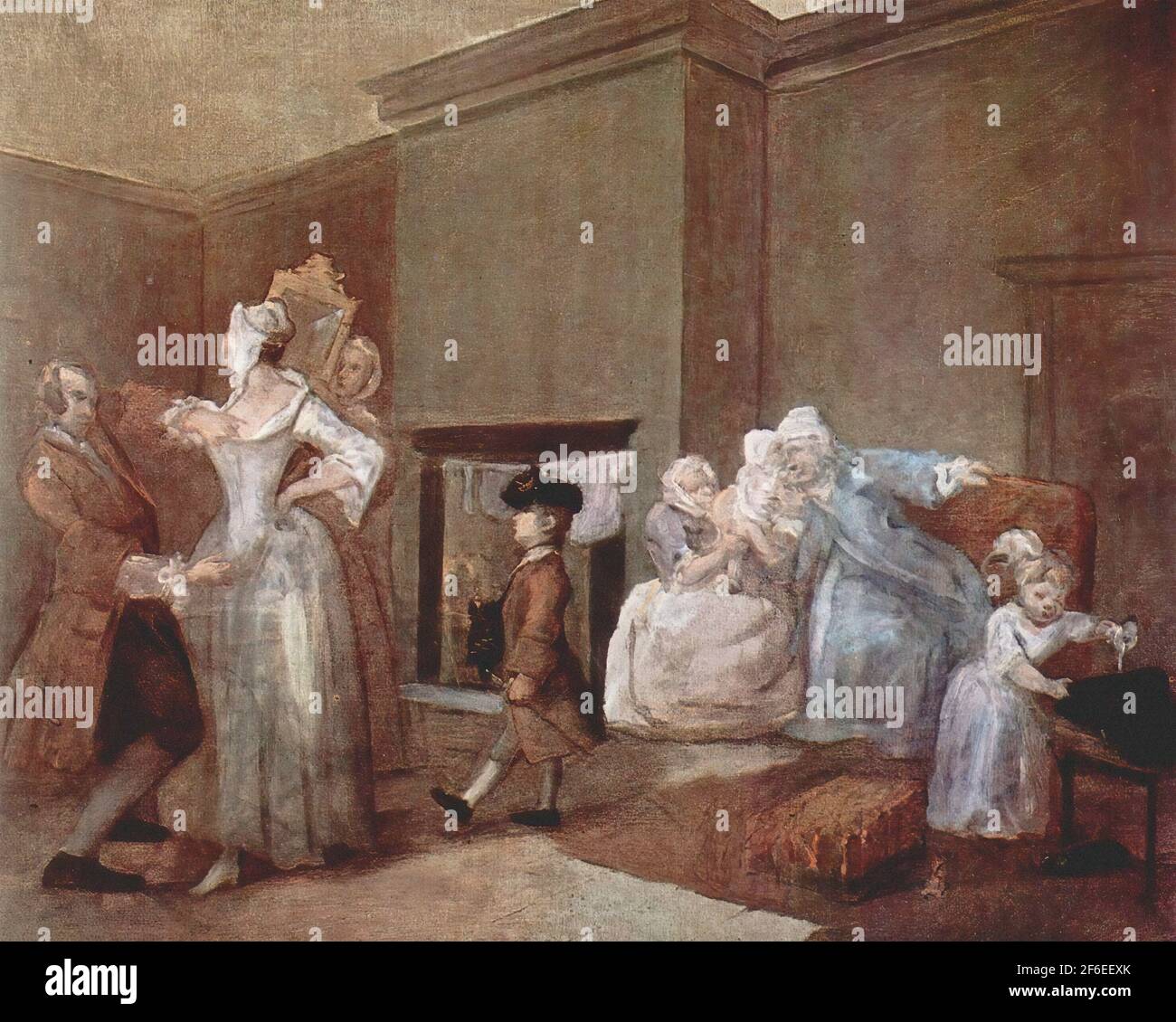 William Hogarth- Staymaker C 1744 Stock Photo - Alamy