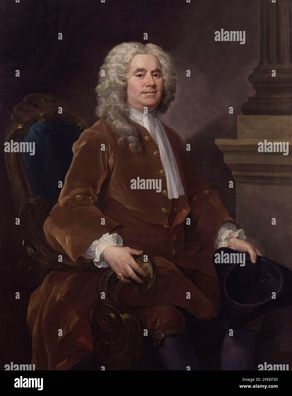 William Hogarth- William Jones 1740 Stock Photo - Alamy