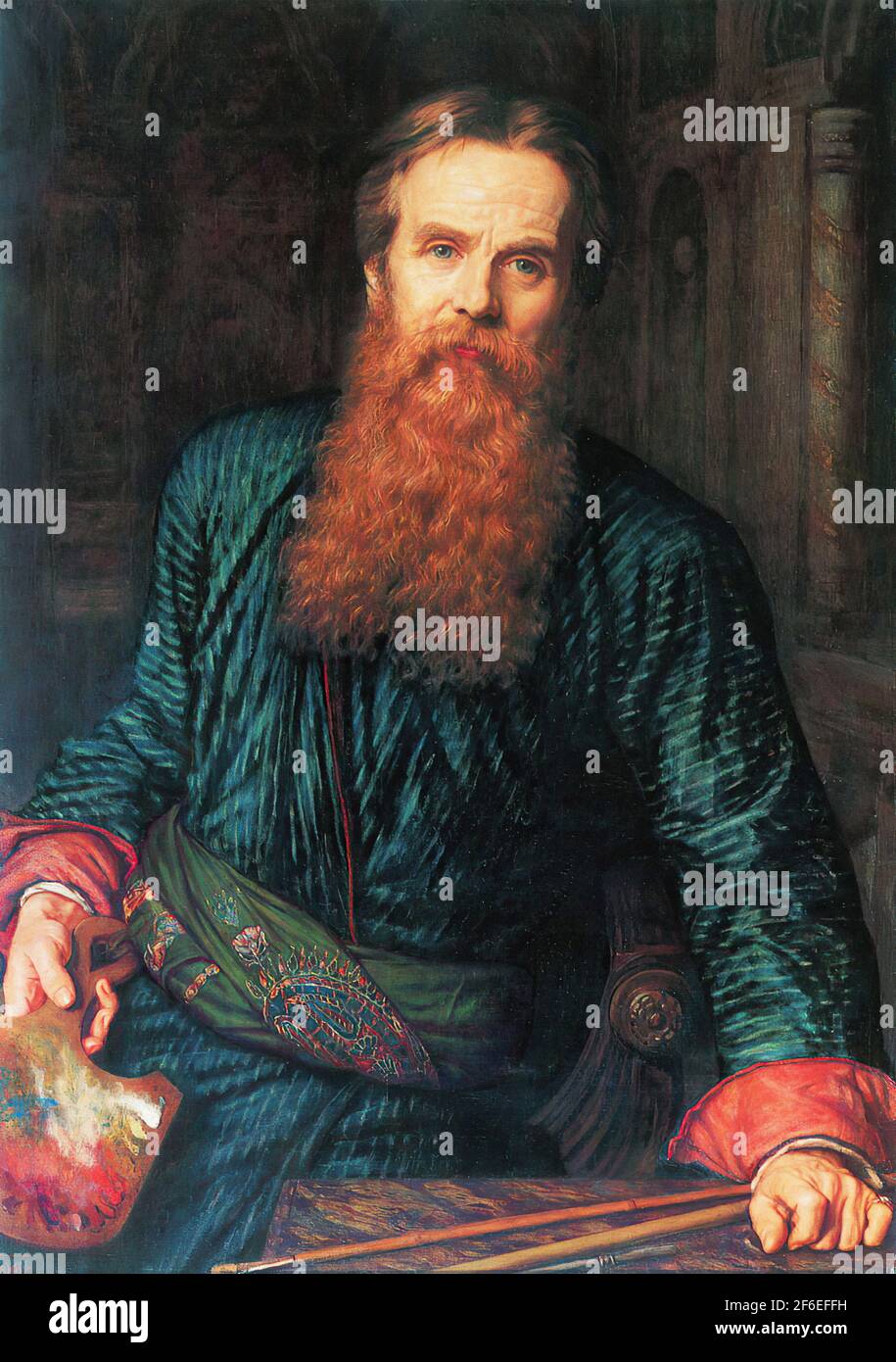 William Holman Hunt- Self Portrait 1875 Stock Photo - Alamy
