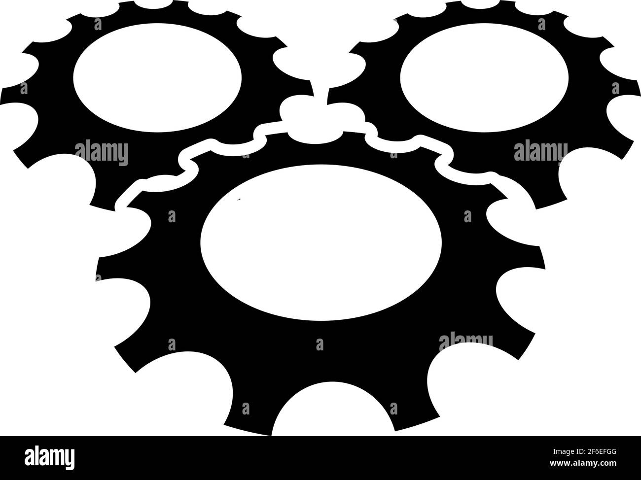 Gear, gearwheel, cogwheel icon, symbol, logo for repair, maintenance ...