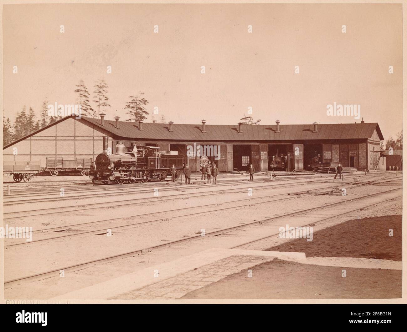 Hallsberg Lokstallar in 1880Från Left K6 No 242 manufactured in ...