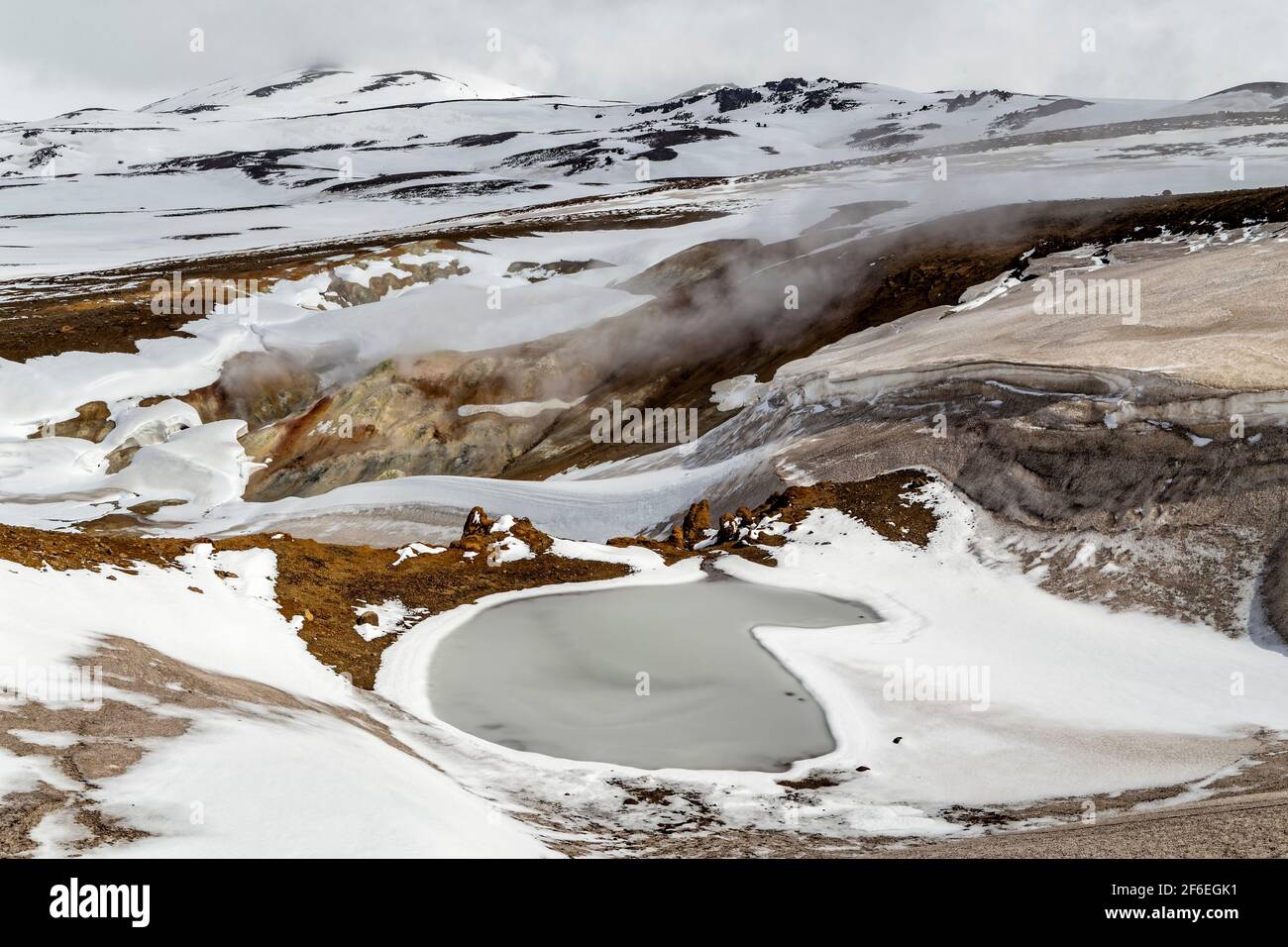 Viti, Iceland. 22nd May, 2015. Viti is an explosion crater where a cold ...