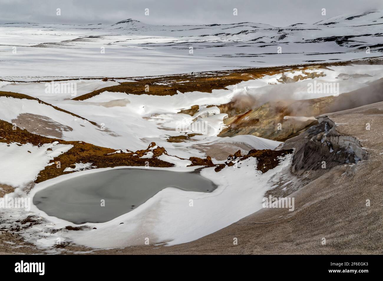 Viti, Iceland. 22nd May, 2015. Viti is an explosion crater where a cold ...