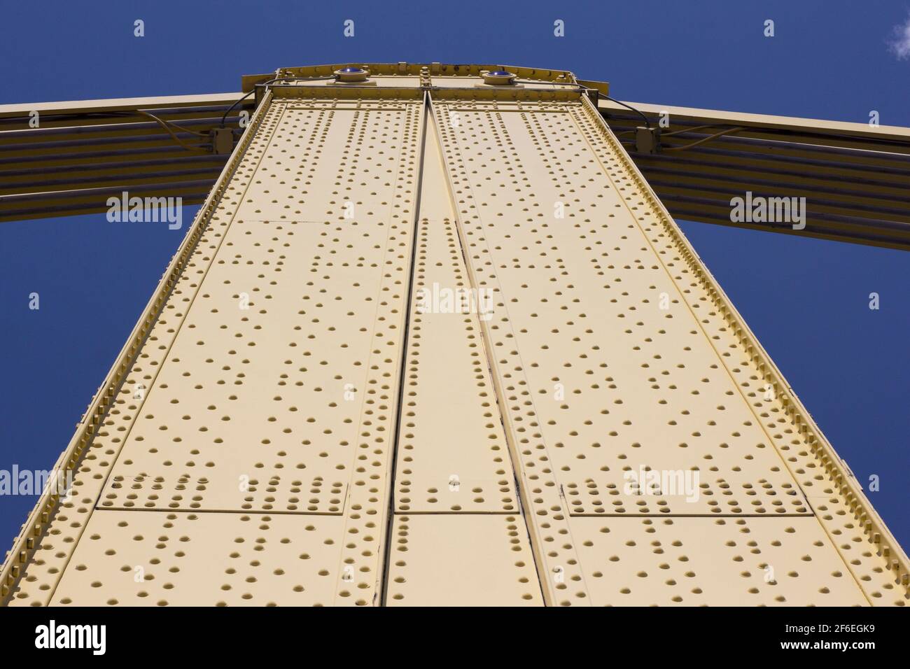 Famous Yellow Bridges in Steel City Pittsburgh Pennsylvania Stock Photo ...