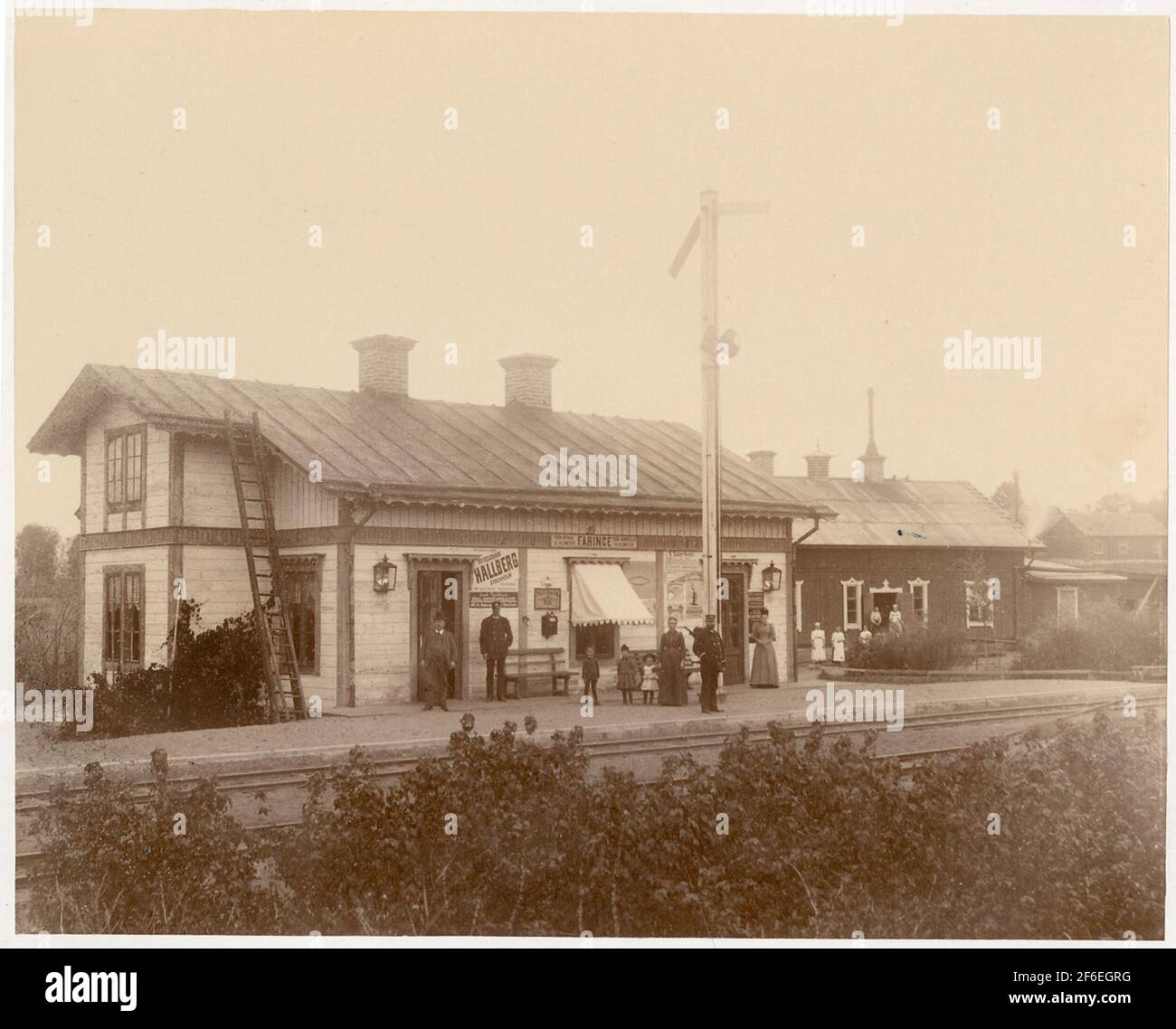 Faringe station at the turn of the century Stock Photo - Alamy