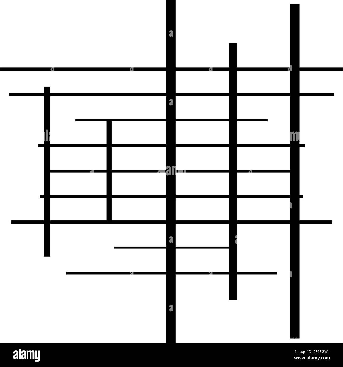 Abstract Grid Mesh Lattice Grating Geometric Element — Stock Vector