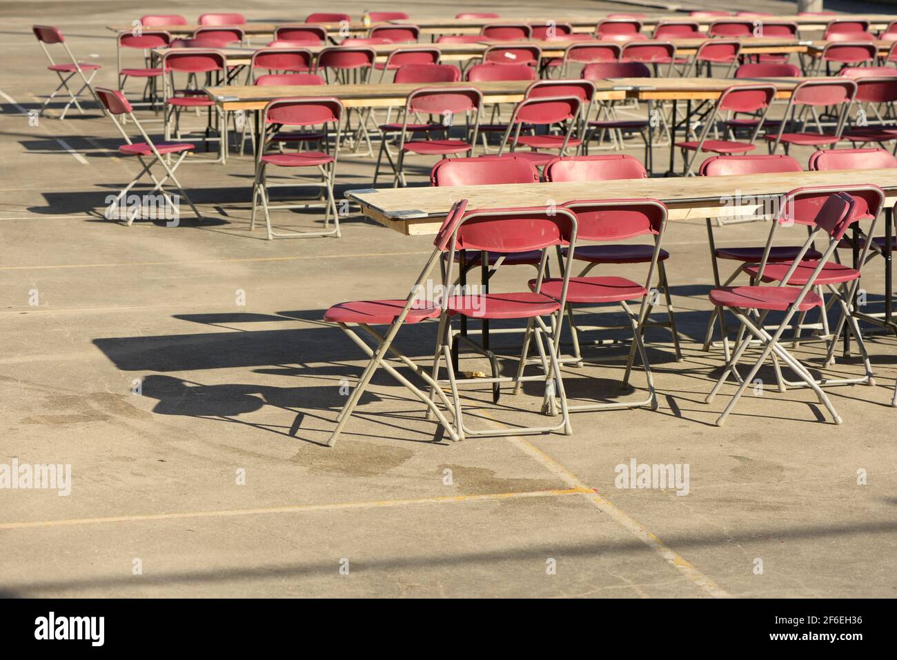 Plastic tables and chairs hi-res stock photography and images - Alamy