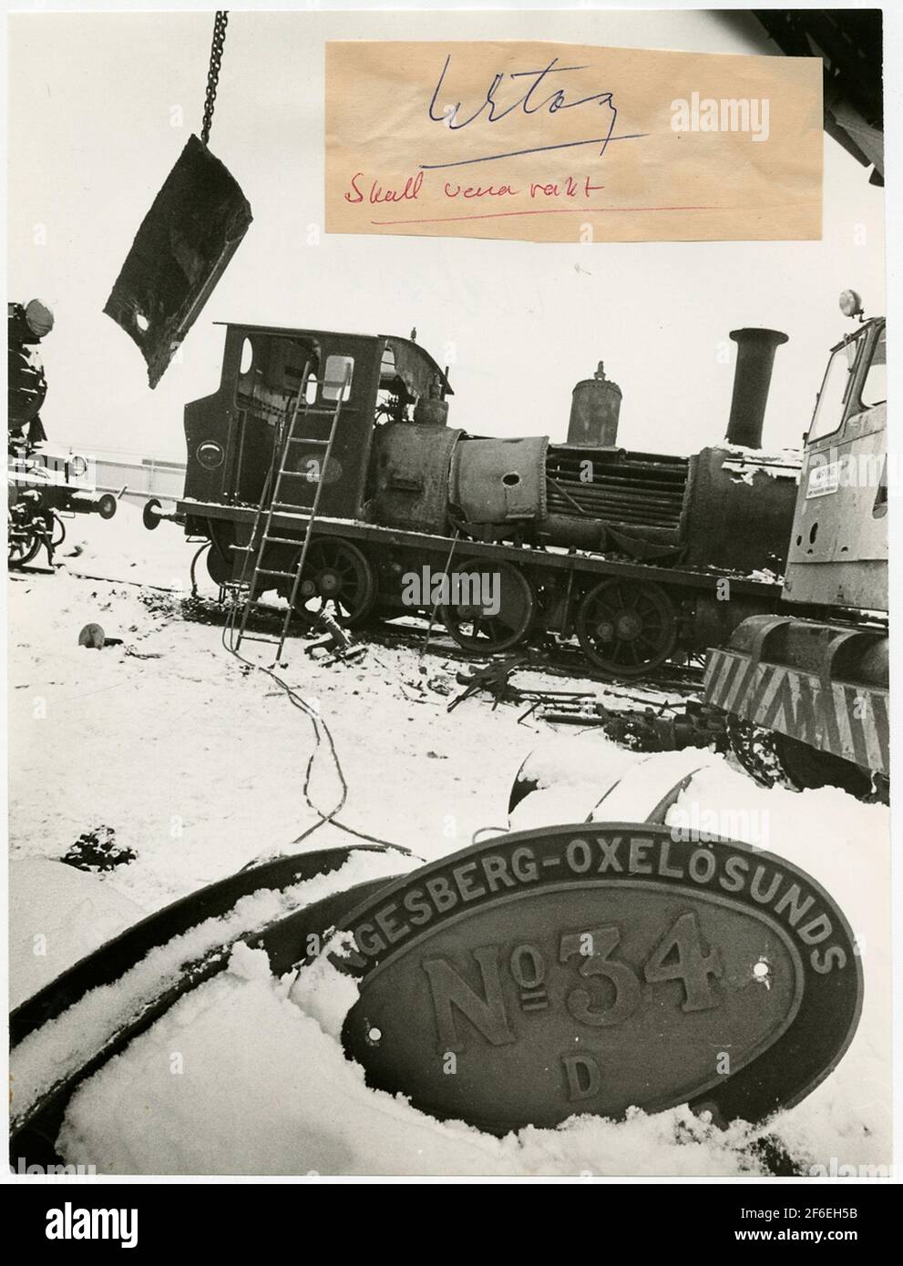 The traffic company Grängesbergoxelösund's railways, TGOJ D 34.Delvis ...