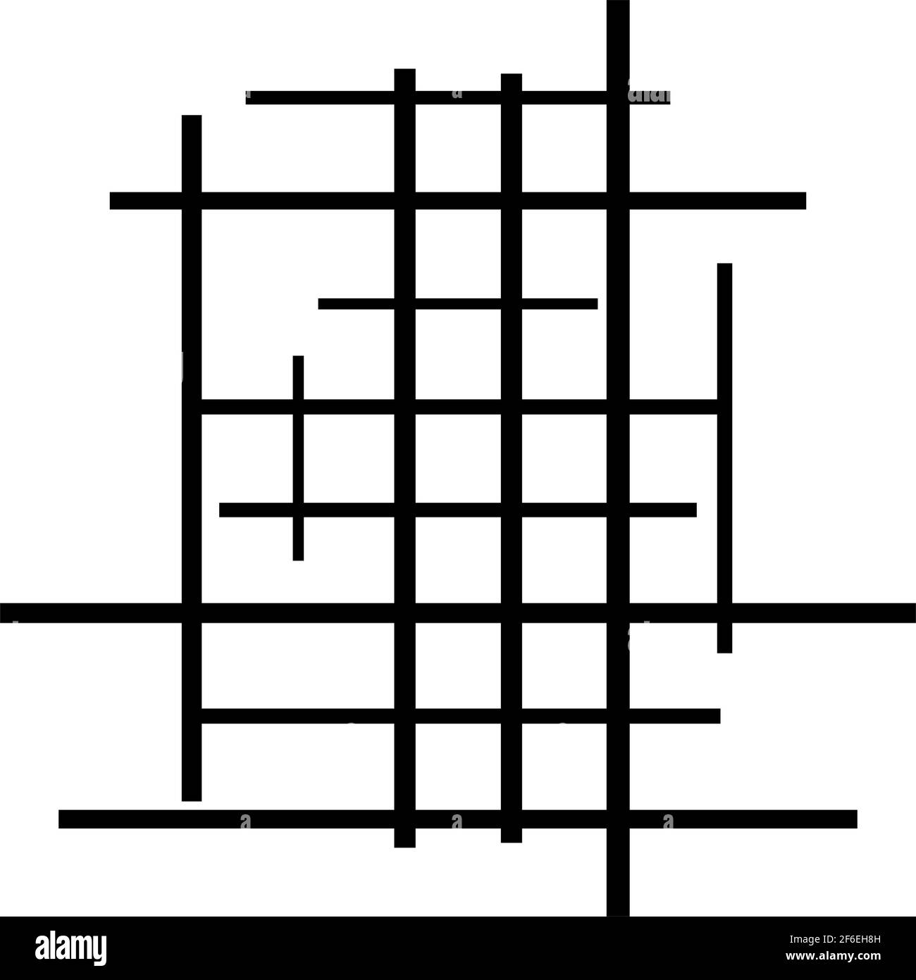 Abstract grid, mesh, lattice, grating geometric element — Stock vector illustration, Clip art ...