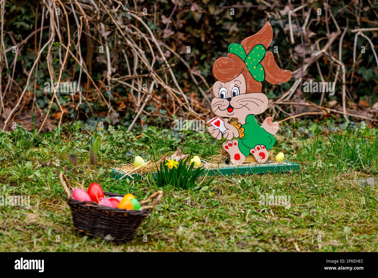 The traditional easter bunny of Herleshausen in Hesse Stock Photo - Alamy