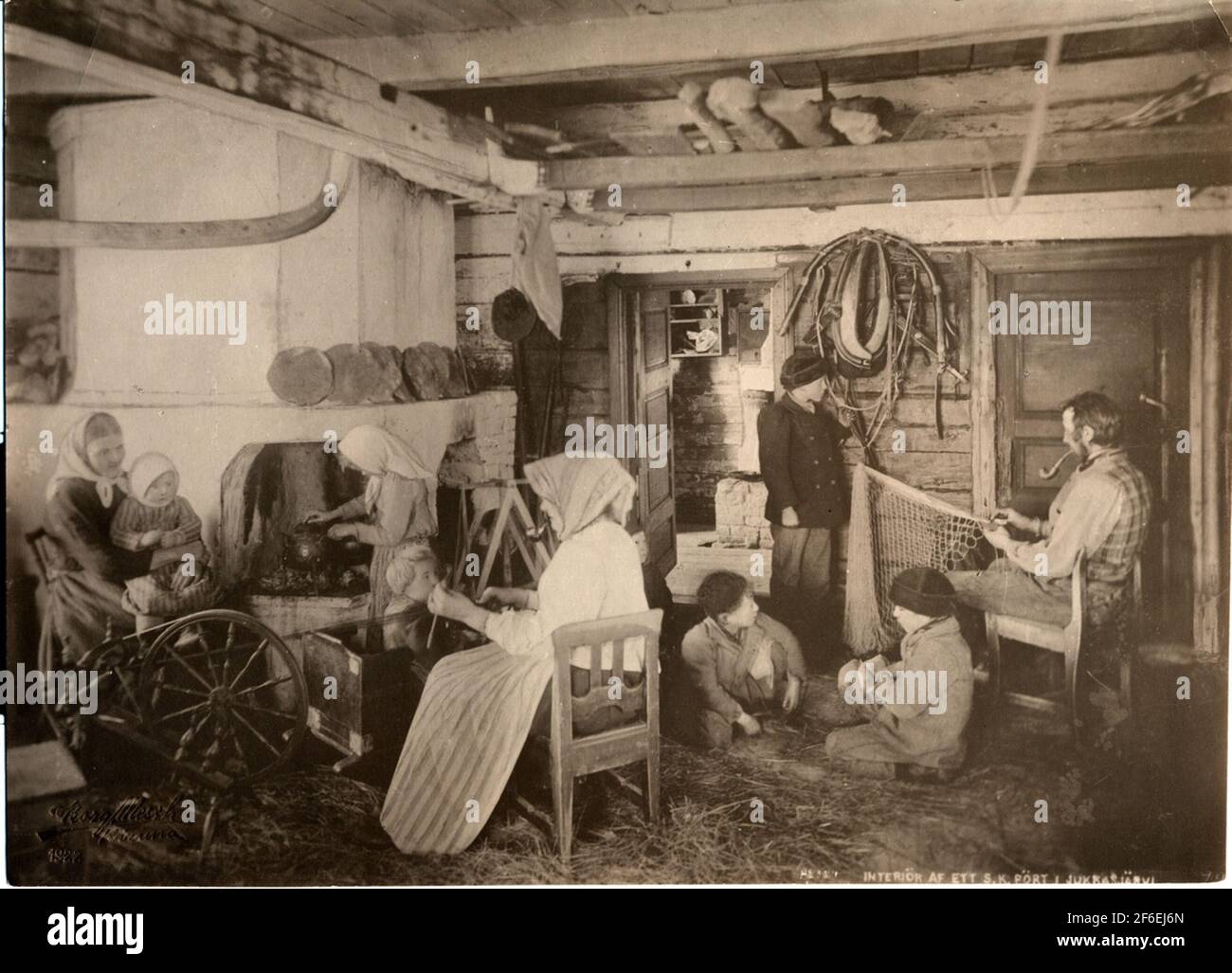 Interior of a pelt Stock Photo - Alamy