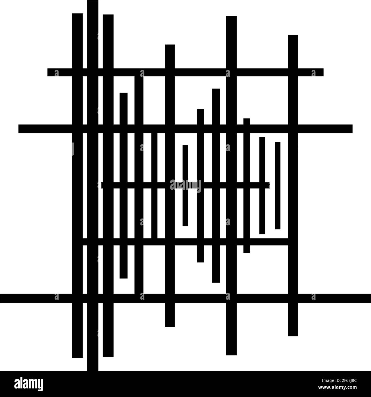 Abstract grid, mesh, lattice, grating geometric element — Stock vector illustration, Clip art ...