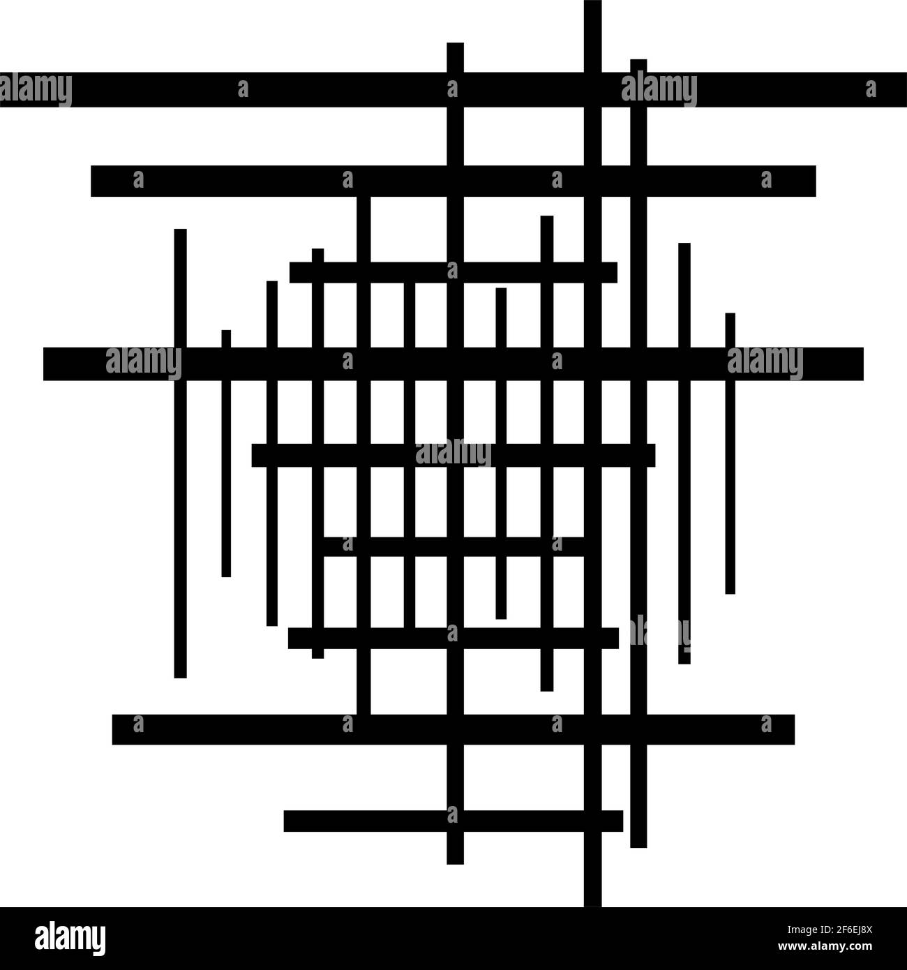 Abstract grid, mesh, lattice, grating geometric element — Stock vector illustration, Clip art ...