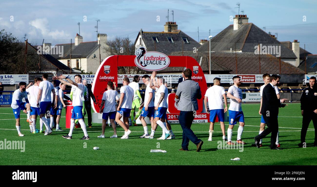 Montrose Football Club, Champions Stock Photo - Alamy