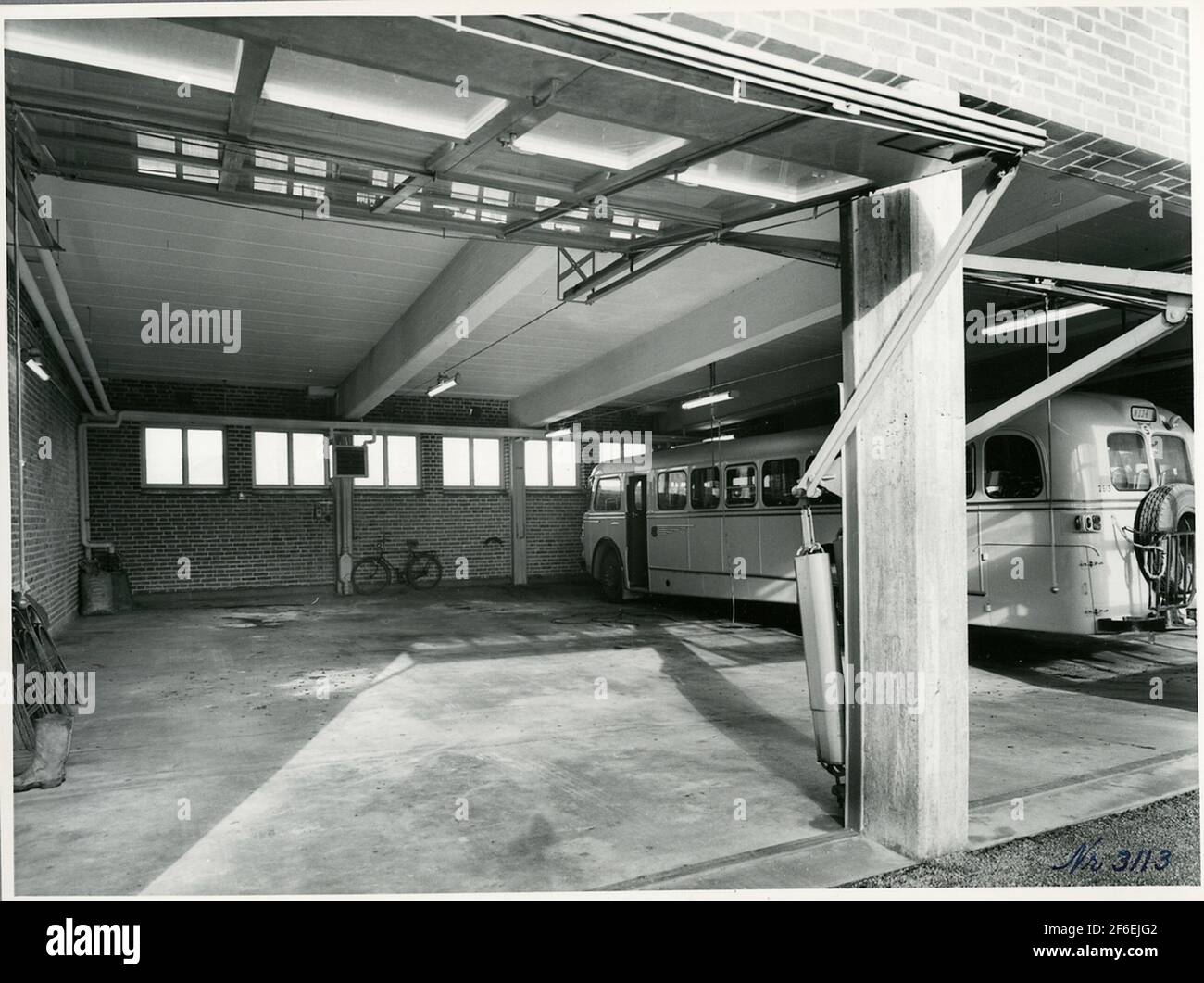 Halmstad bus garage Stock Photo - Alamy