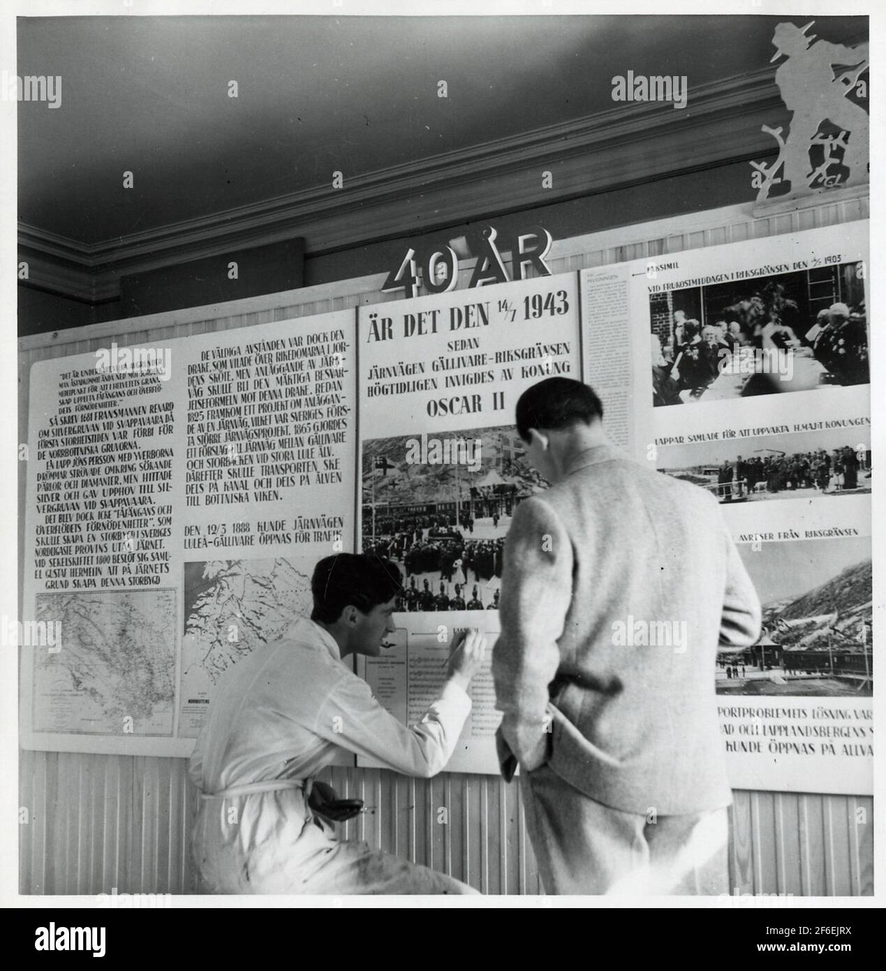 Work with exhibition to the national borderline 40 years Stock Photo ...
