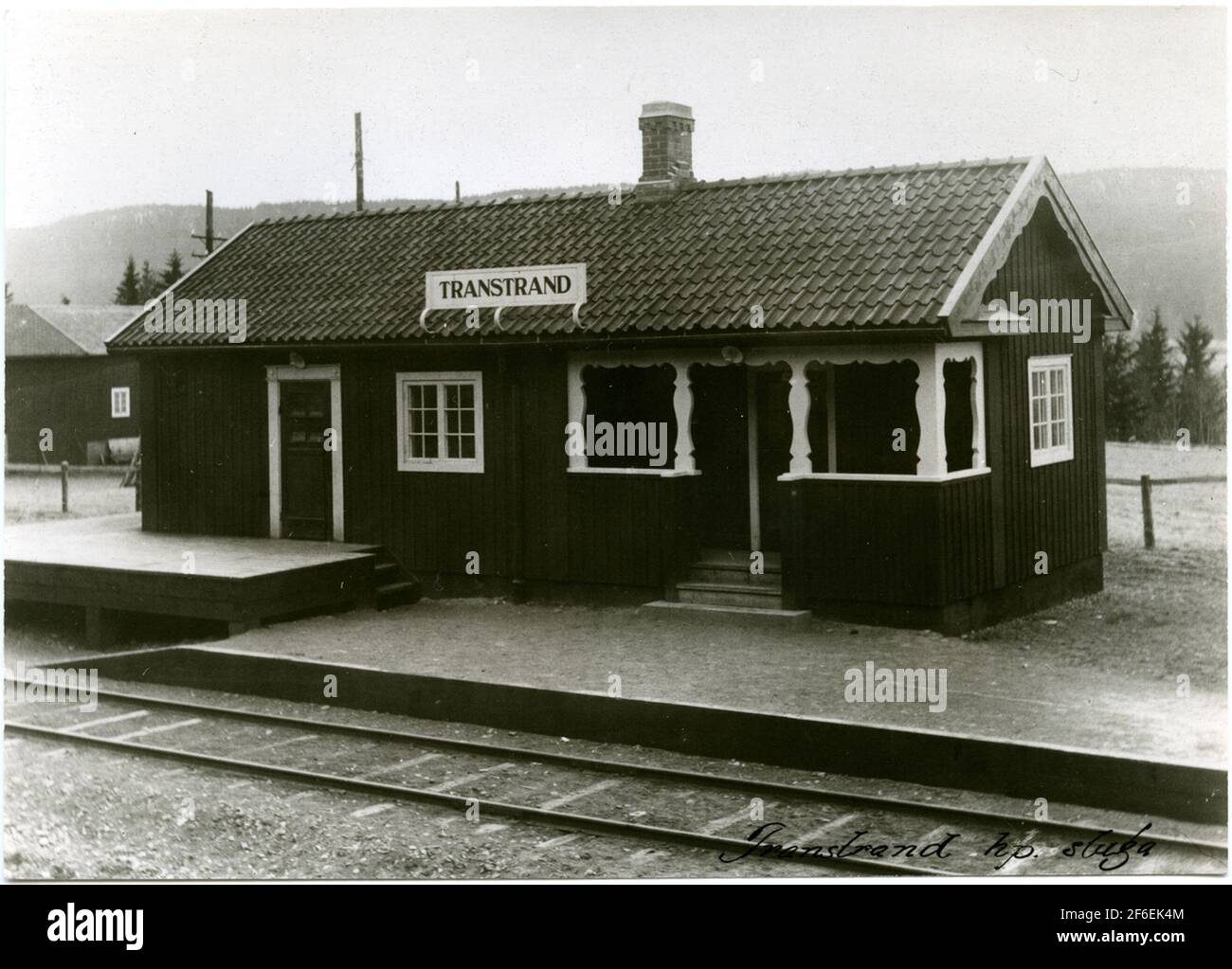 Transtrand stop cabin (Vansbro-Särna) Limedsforsen-Särna Railway, Lisj ...