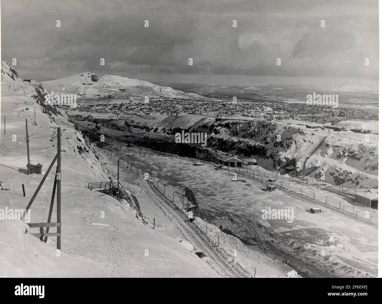 Utsike Från Kirunavaara Mot Loussavaara Stock Photo - Alamy