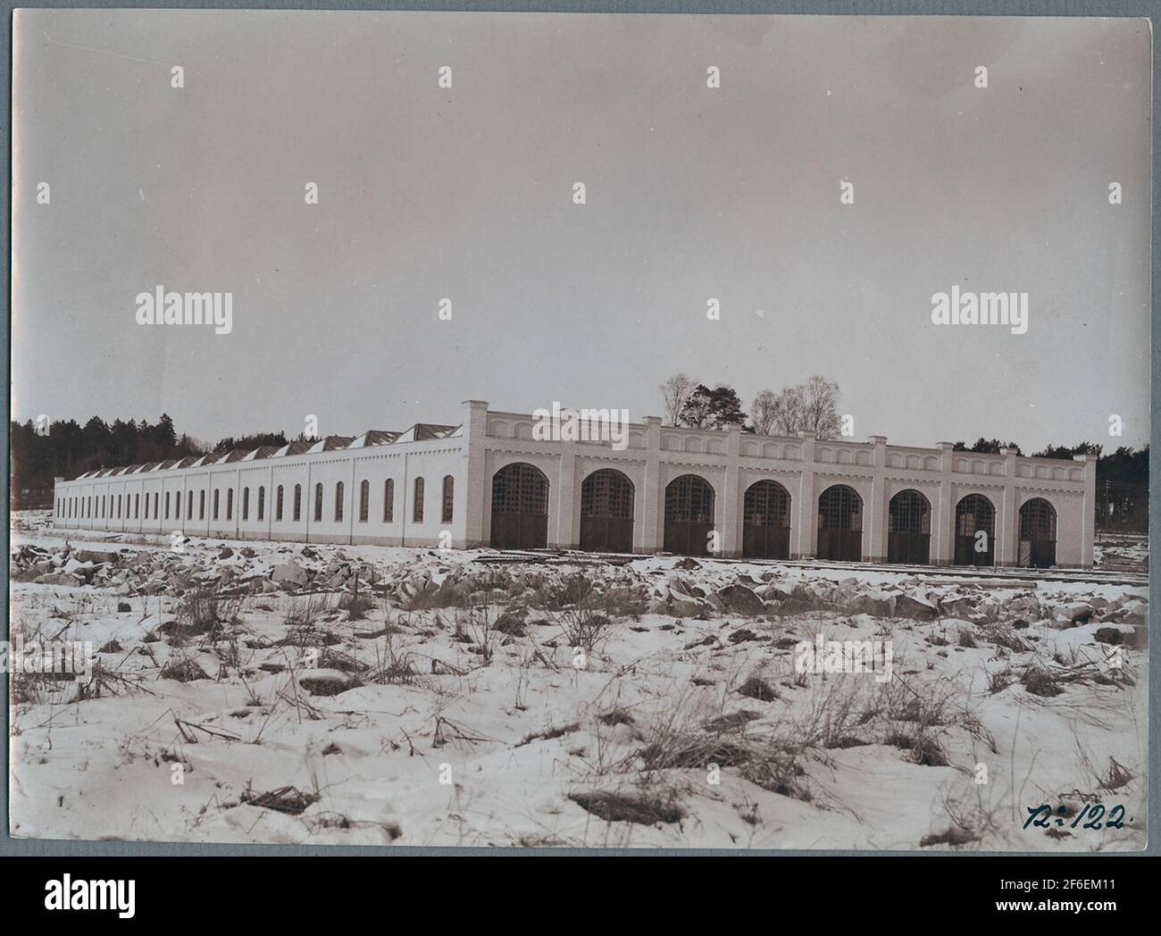 Hagalund upper, train hall Stock Photo - Alamy