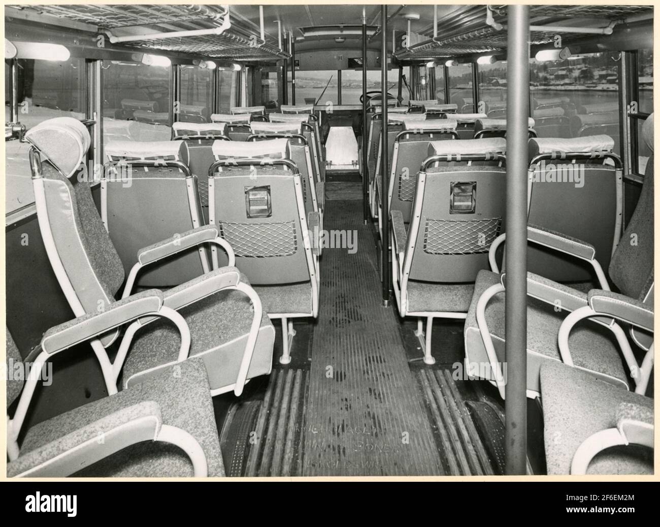 Interior on board bus Stock Photo - Alamy