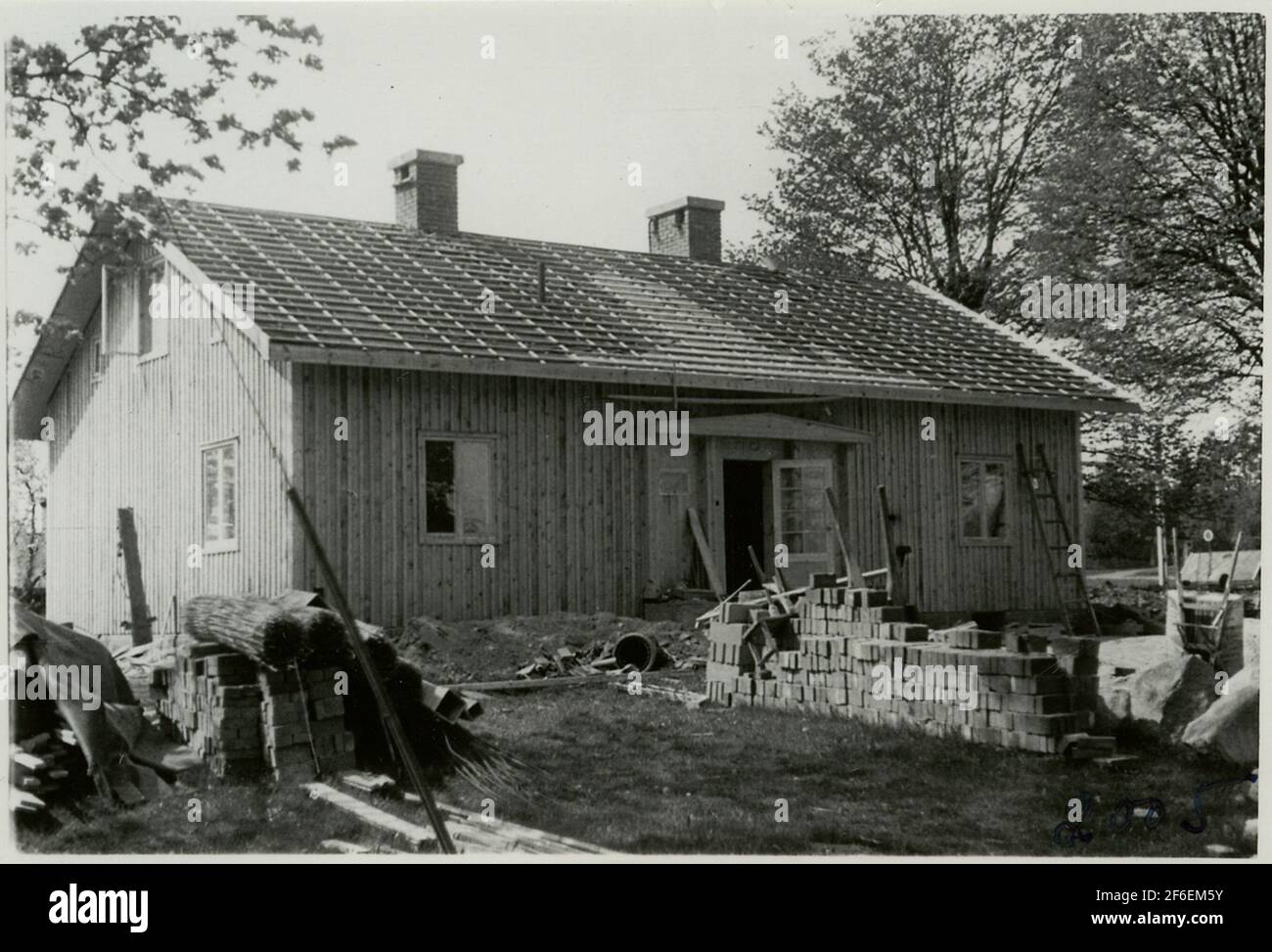 Construction of housing in Aneby Stock Photo - Alamy
