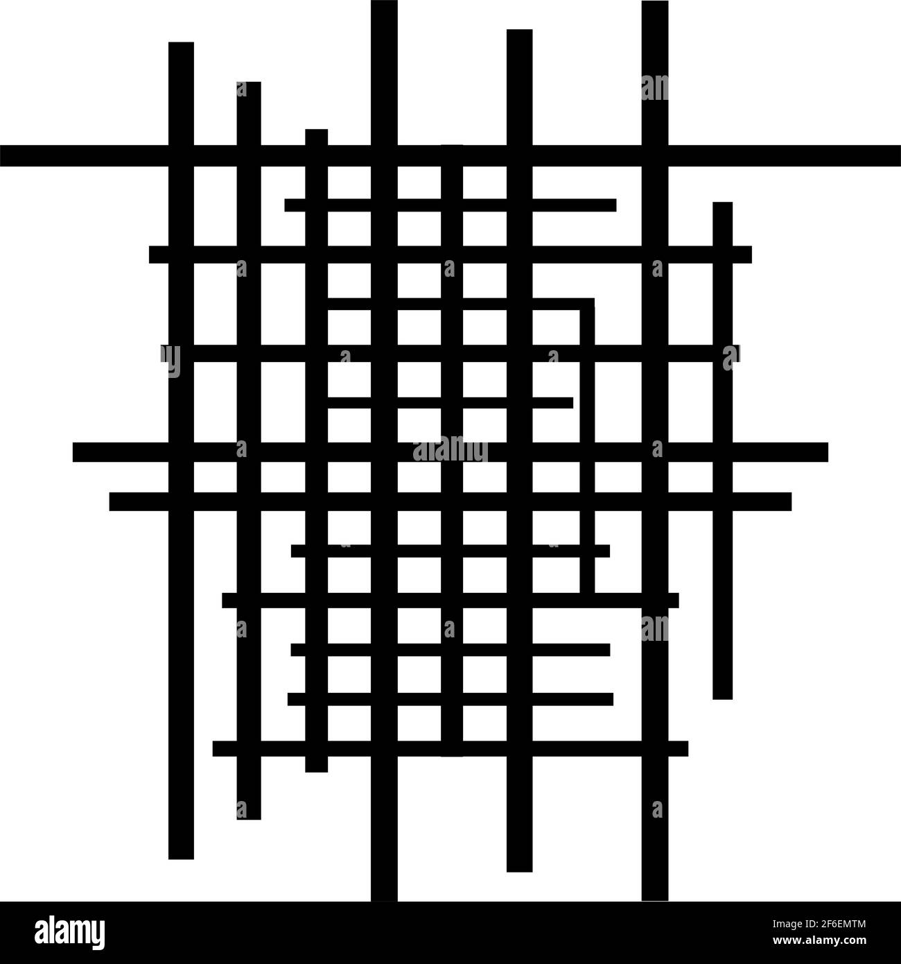 Abstract grid, mesh, lattice, grating geometric element — Stock vector illustration, Clip art ...