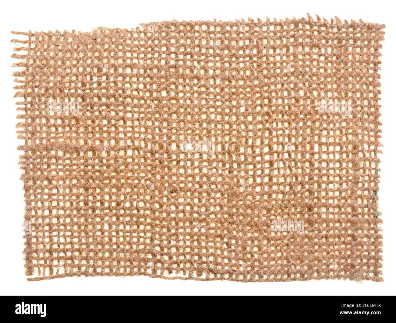 Sackcloth isolated on white background Stock Photo - Alamy