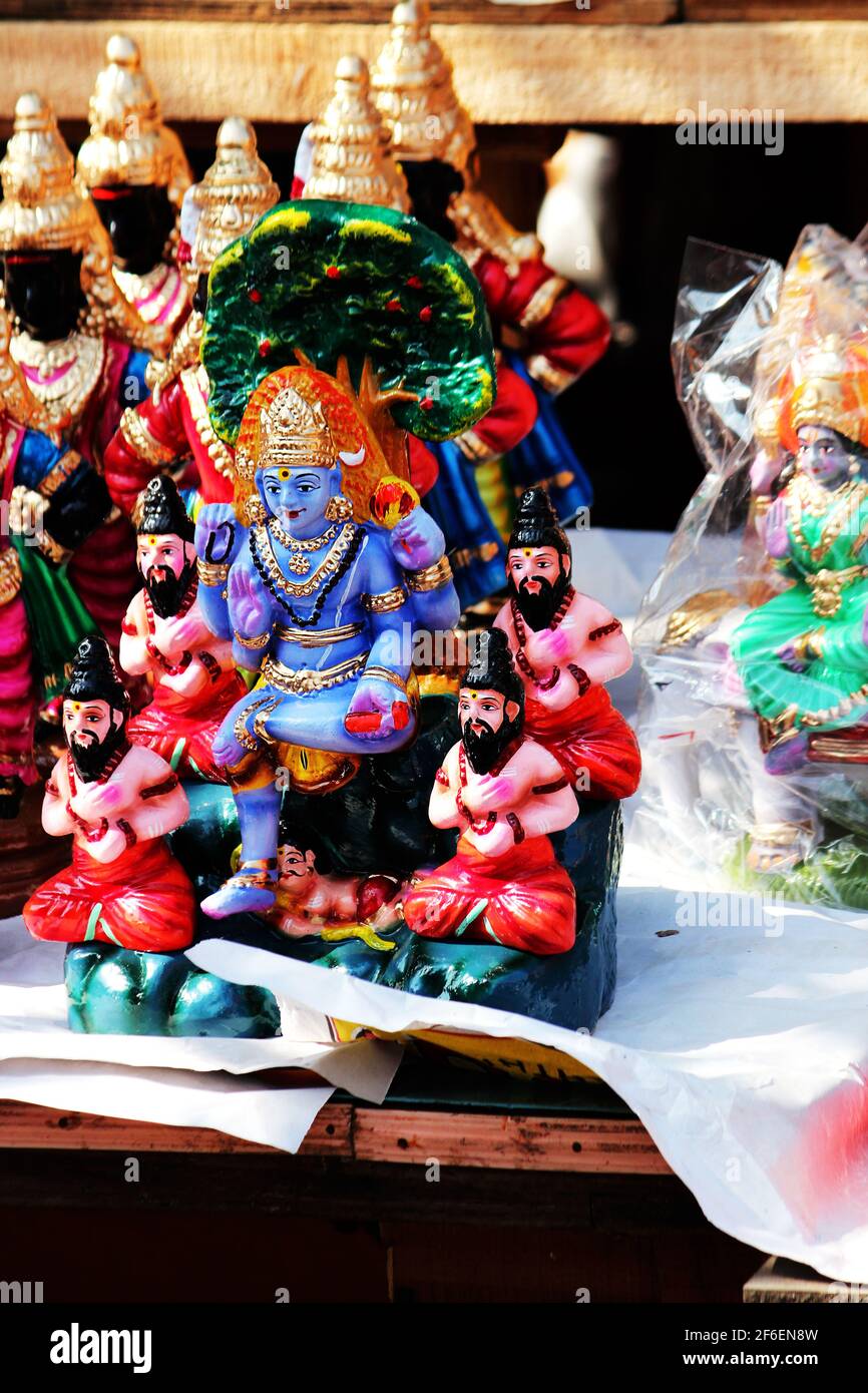Navratri, Dassehra, Golu idols on display Stock Photo - Alamy