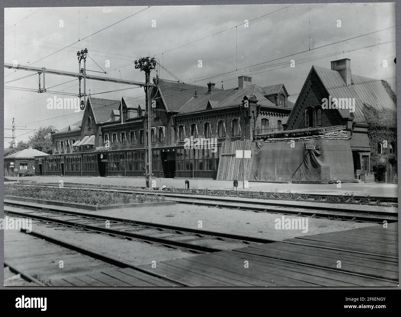 Varberg station immediately after the last extension / with splitter ...