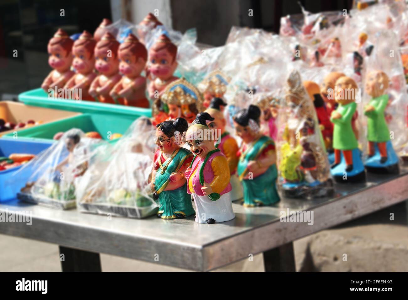 Navratri, Dassehra, Golu idols on display Stock Photo - Alamy