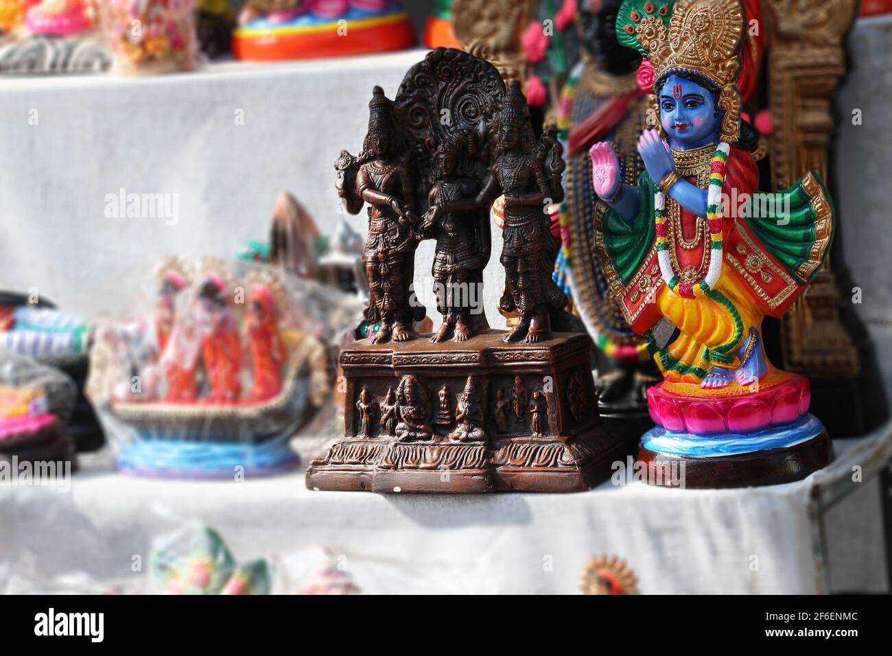 Navratri, Dassehra, Golu idols on display Stock Photo - Alamy