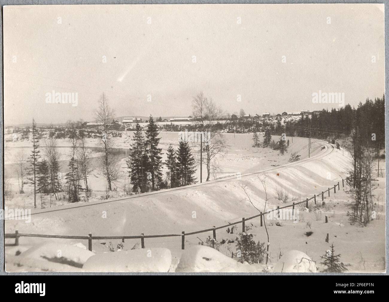 Banvall west of Mockfjärd Stock Photo - Alamy