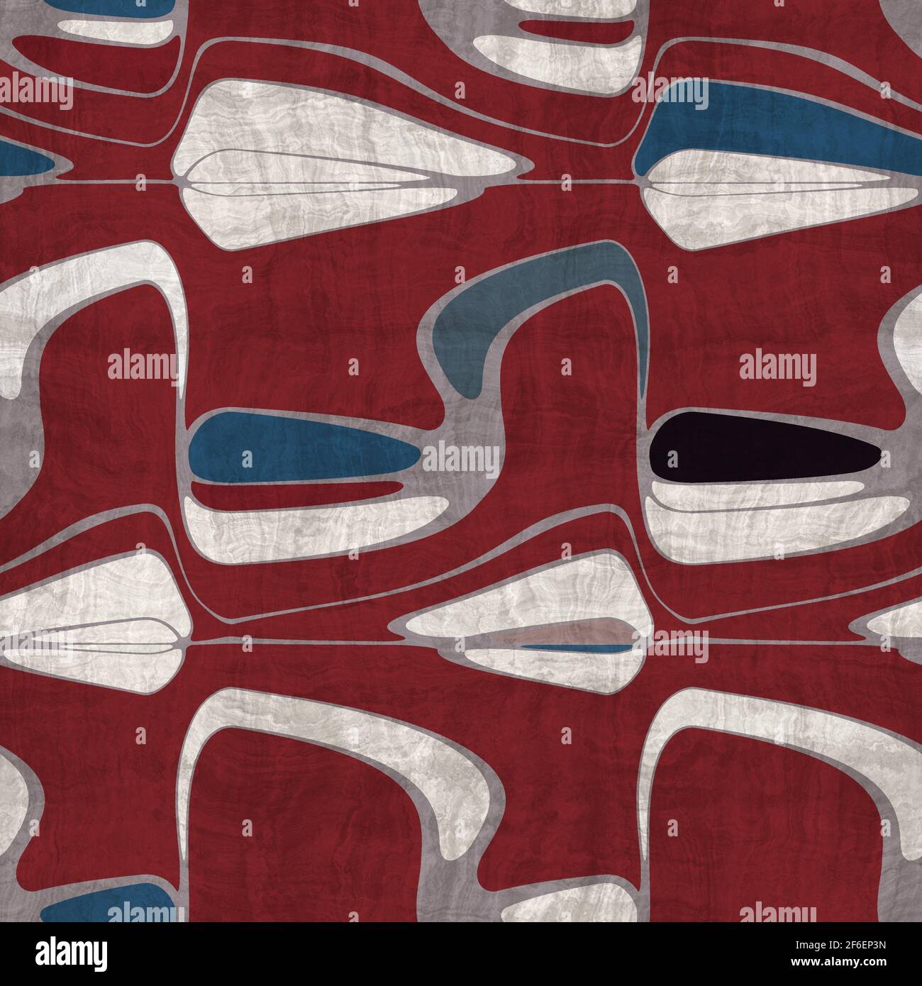 Seamless red white and blue textured retro pattern Stock Photo - Alamy