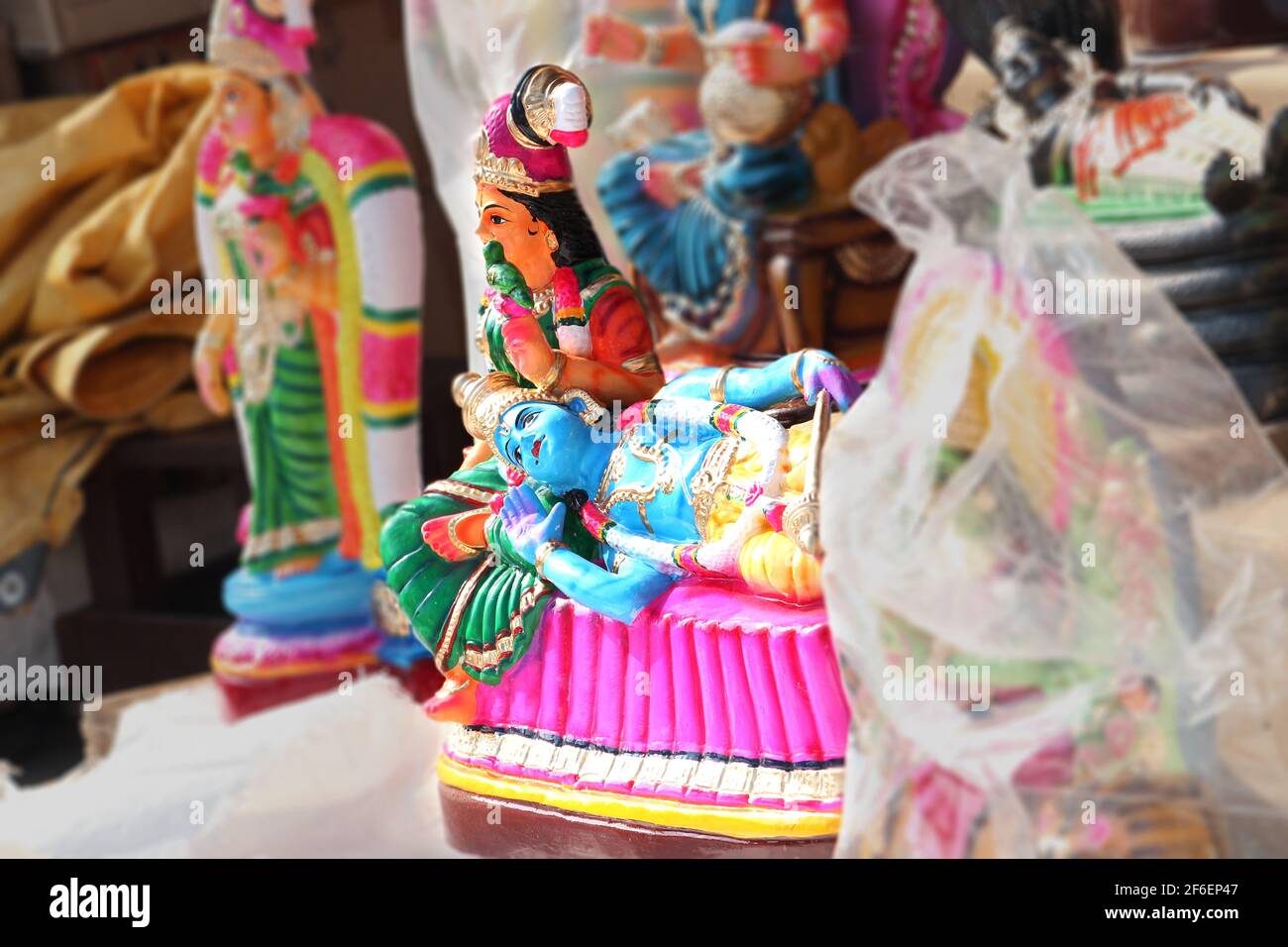 Navratri, Dassehra, Golu idols on display Stock Photo - Alamy