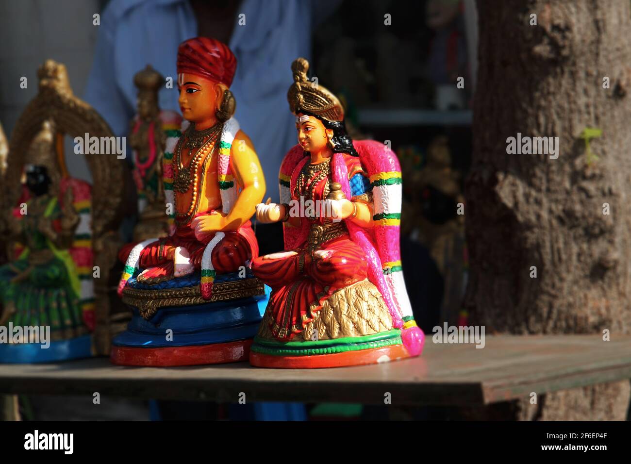 Navratri, Dassehra, Golu idols on display Stock Photo - Alamy